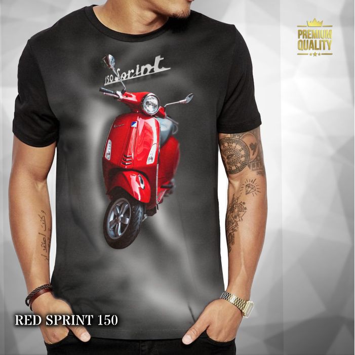 Jual Baju KAOS VESPA MODERN GTS 250 GTS 300 Sprint Kaos Scooter Distro ...