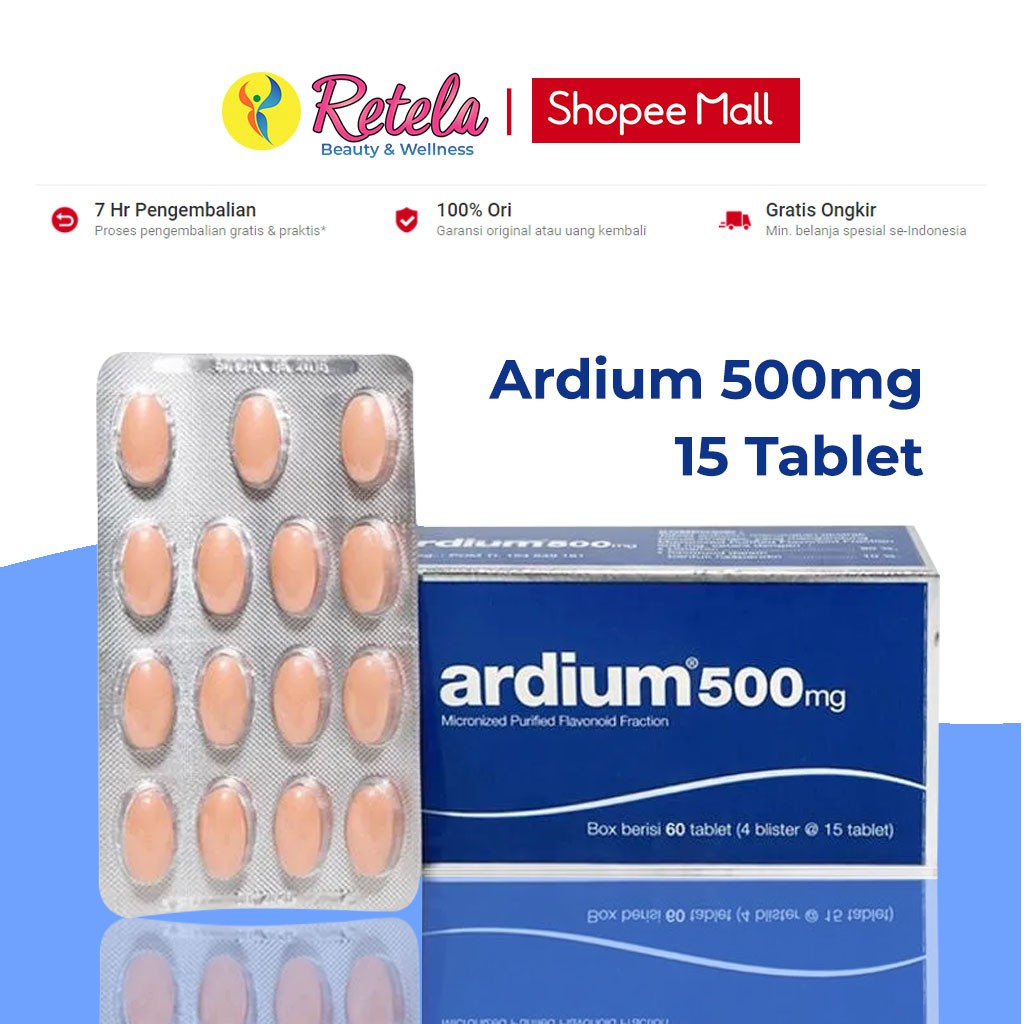 Jual Ardium 500mg 1 Blister 15 Tablet / 1000mg 1 Blister 10 Tablet ...