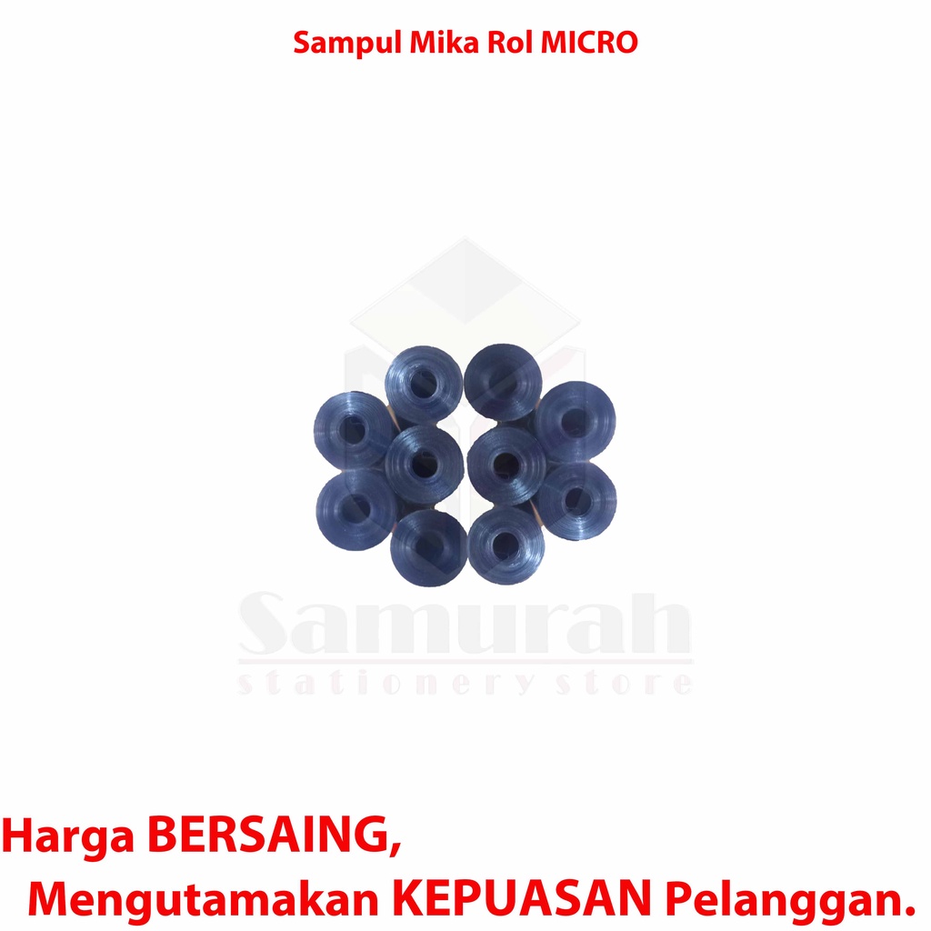 Jual Sampul Plastik Mika Rol Micro Lebar 34 Cm / Sampul Bungkus Buku ...