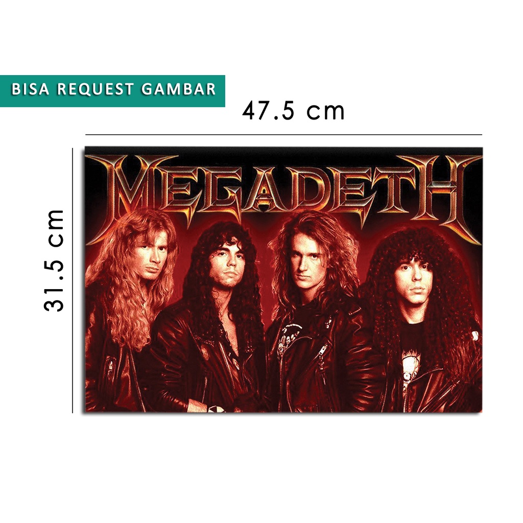 Jual Poster Band Megadeth Ukuran A3/Wall Decor Band Megadeth/Hiasan ...