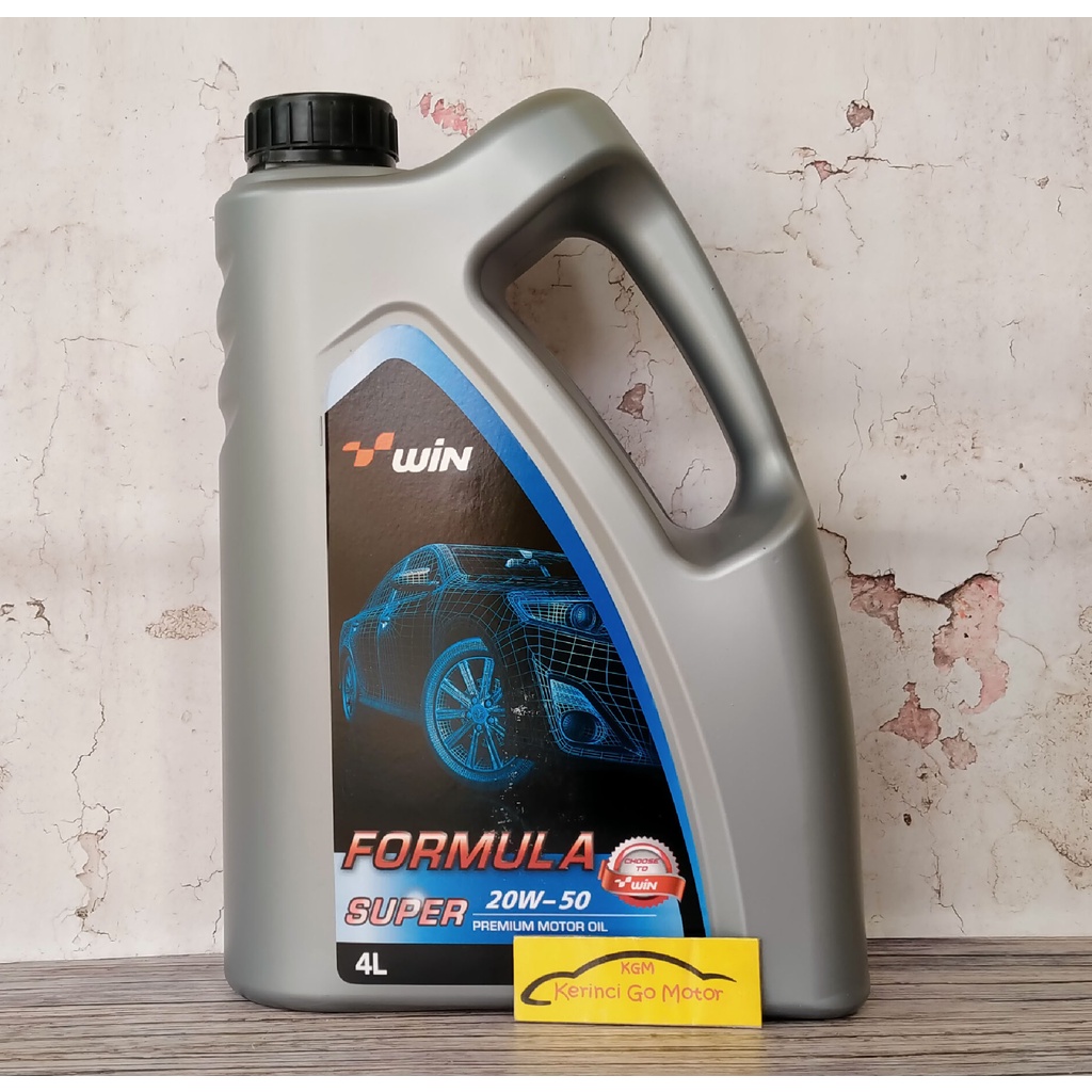 Jual WIN FORMULA SUPER SAE 20W-50 4L OLI MESIN BENSIN | Shopee Indonesia