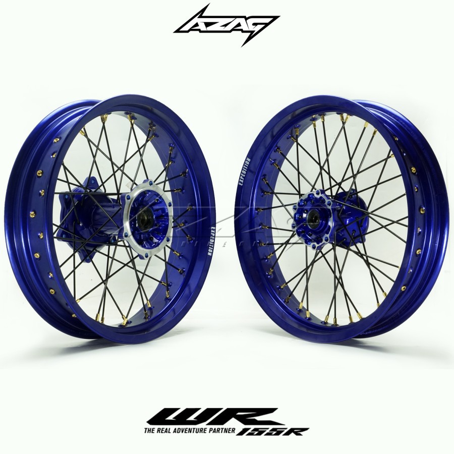 Jual VELG SET SUPERMOTO YAMAHA WR155 EXPEDITION BLUE TROMOL ORIGINAL ...