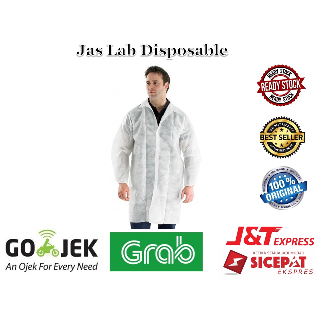 Jual Jas Lab Medis sekali pakai Murah Jas Lab Disposable Non Woven ...