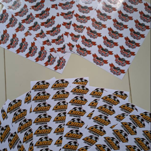 Jual Terima Order Sticker Custom Sesuai permintaan Per Lembar Ukuran A4 ...