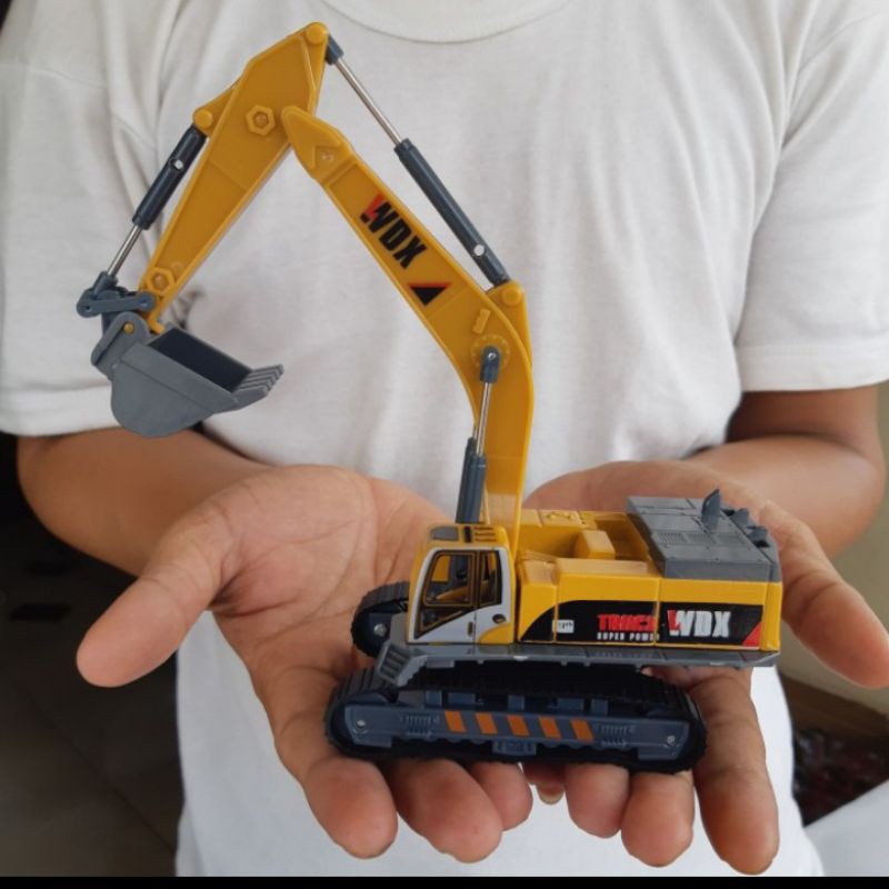 Jual Diecast Excavator Alloy - Mainan Miniatur Truk Kontruksi Anak ...