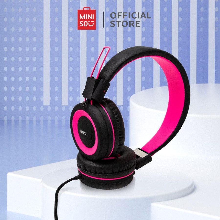 Jual Miniso Headset Headphone Gaming Foldable Head Phone dengan ...