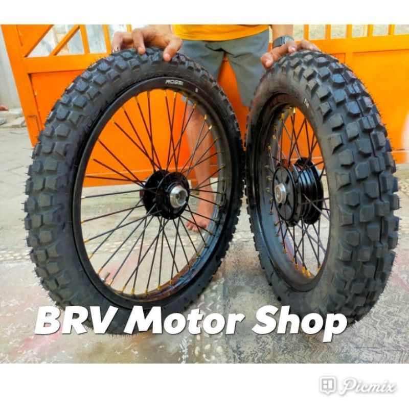 Jual Velg 18-21 W175 Kawasaki - Paket Velg Kawasaki W175. Ring 18-21 ...