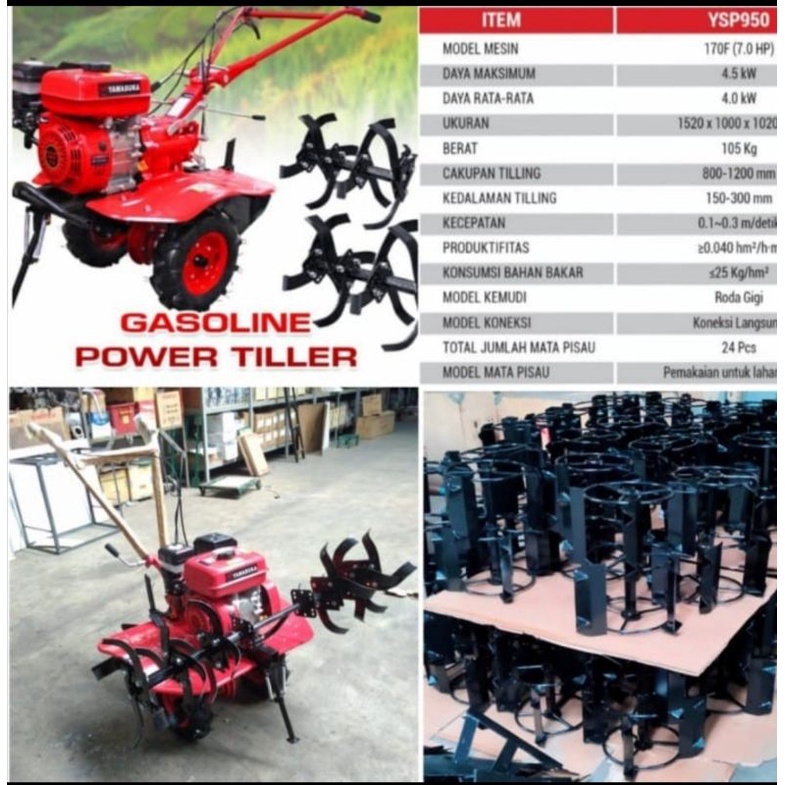 Jual Mini Tractor/ Power Tiller Bonus Mata Bajak | Shopee Indonesia