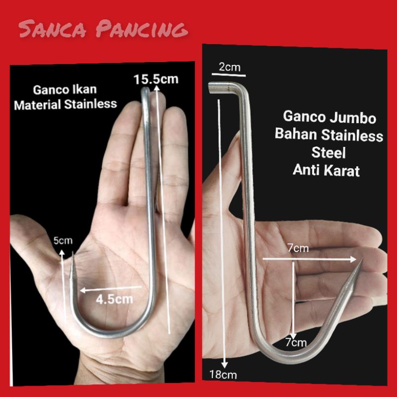 Jual Gancu Ikan Bahan Stainless steel | Shopee Indonesia