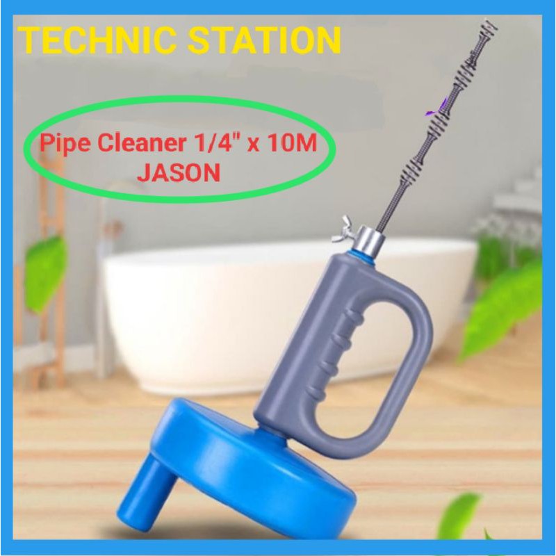 Jual Rotary Spring Drain Cleaner 1/4" x 10M merk JASON | Shopee Indonesia