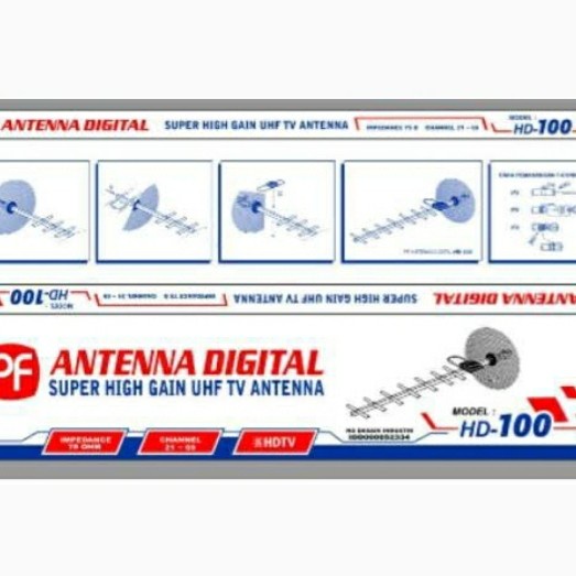 Jual Antena Antene Antenna Digital PF HD-100 HD 100 Model Parabola ...