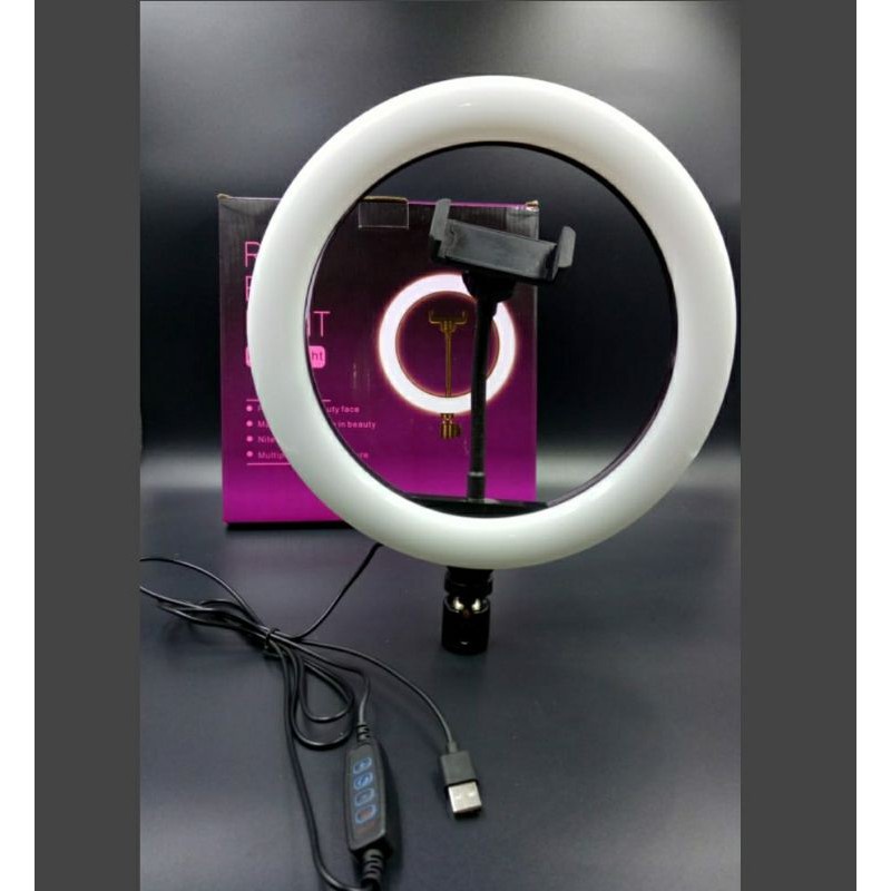 Jual Lampu tiktok led ring fill light 26cm lampu selfie | Shopee Indonesia