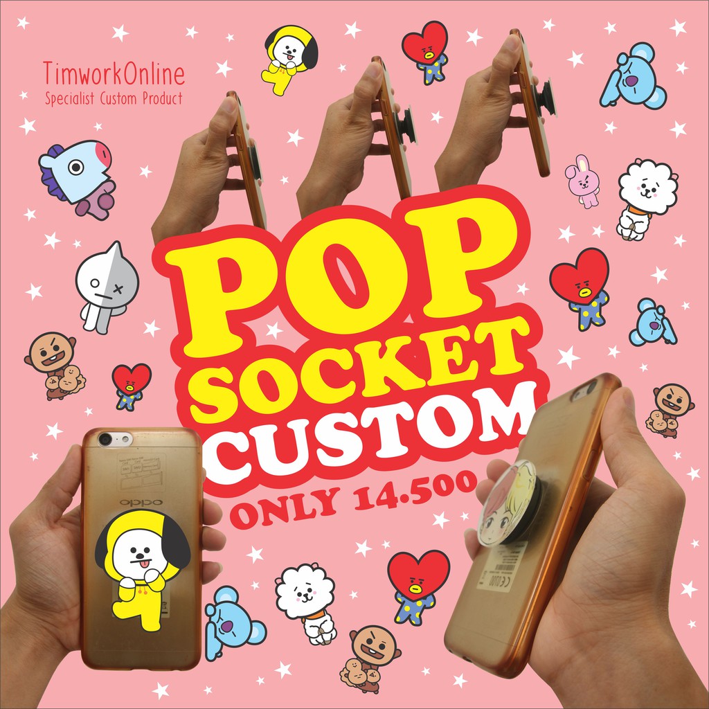 Jual CUSTOM POP SOCKET BT21 ACRILIC | Shopee Indonesia