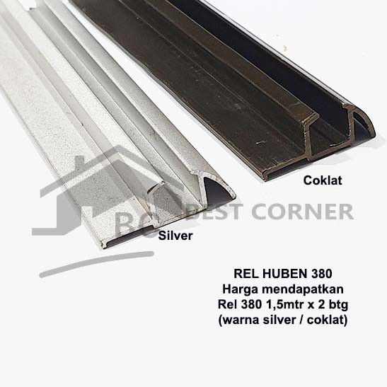 Jual Rel Pintu Lemari Geser / Sliding Huben AS 380 3 METER | Shopee Indonesia