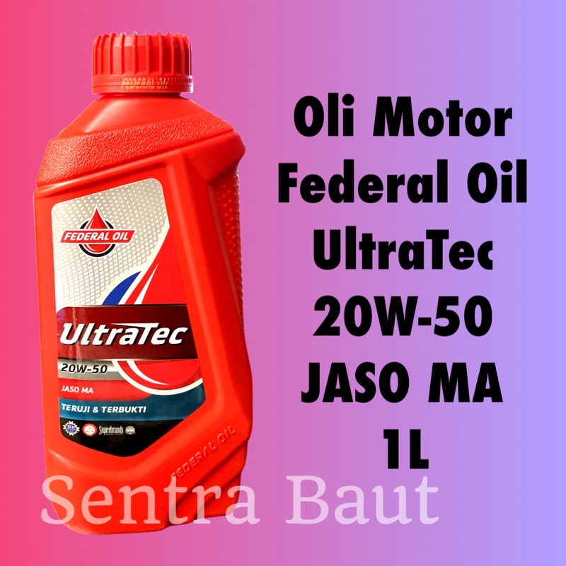 Jual FEDERAL OIL ULTRATEC 1L OLI MOTOR 20W-50 AB626 | Shopee Indonesia