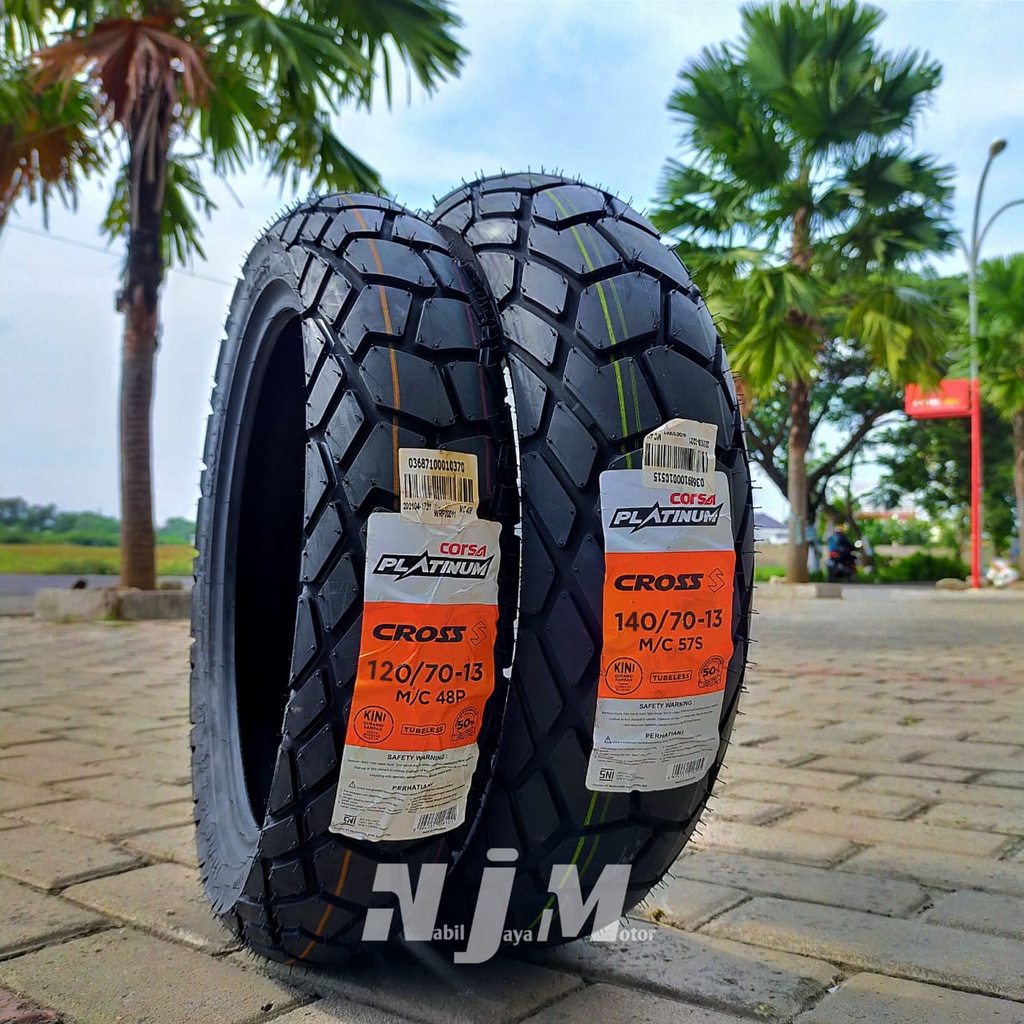 Jual Ban Motor NMAX 120/70-13 dan 140/70-13 Paket Ring 13 CORSA CROSS S ...