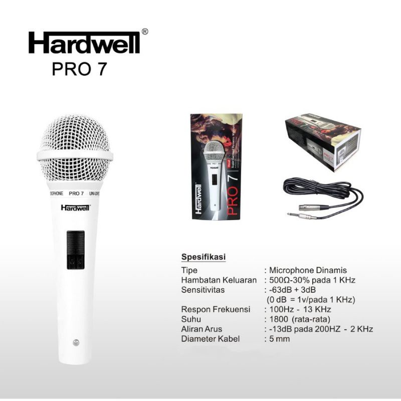 Jual Mic Microphone kabel Hardwell Pro-7 Pro 7 Pro7 Original Mik Asli | Shopee Indonesia
