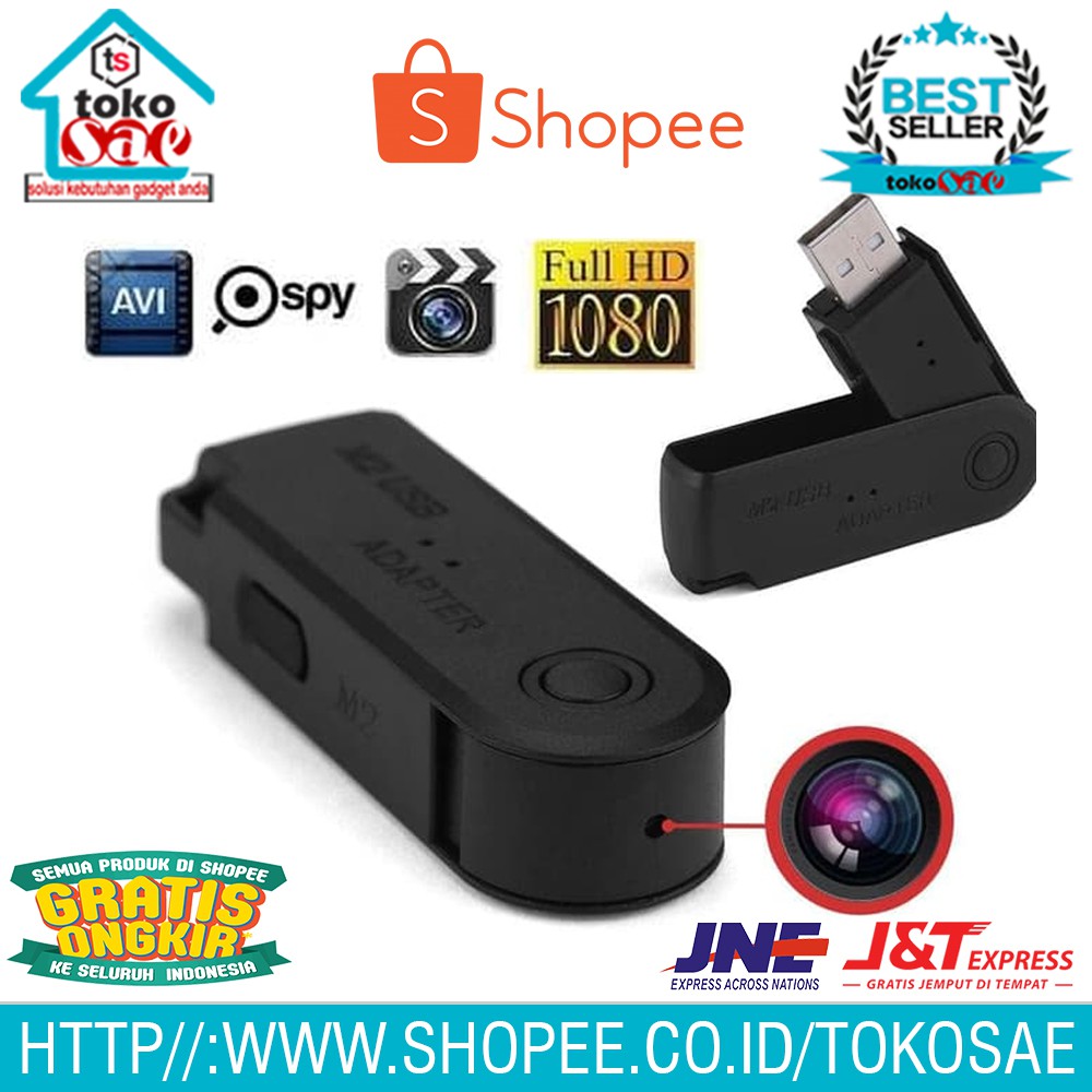 Jual HD 1080 Hidden Spy Camera USb Adapter M2 Keren | Shopee Indonesia