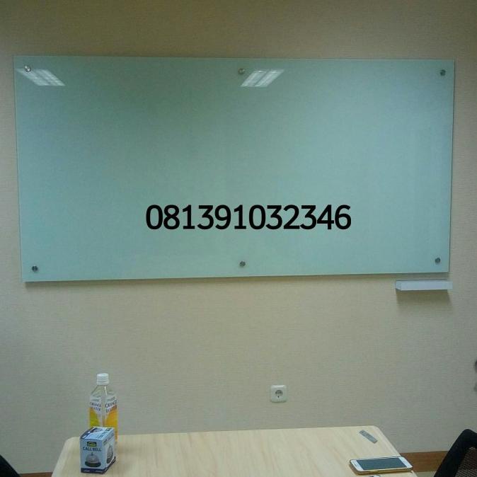 Jual papan tulis kaca tempel / glassboard / whiteboard 8mm uk.100x200 ...