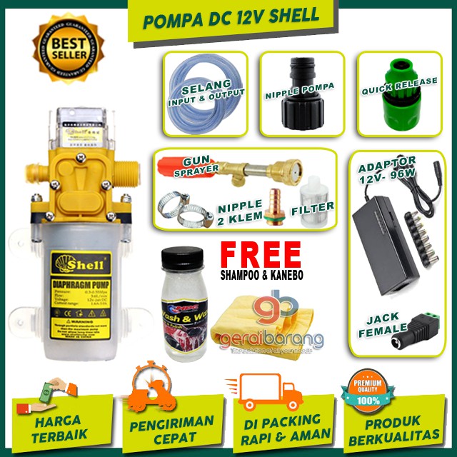 Jual Paket Lengkap Pompa DC Shell High Pressure | Shopee Indonesia