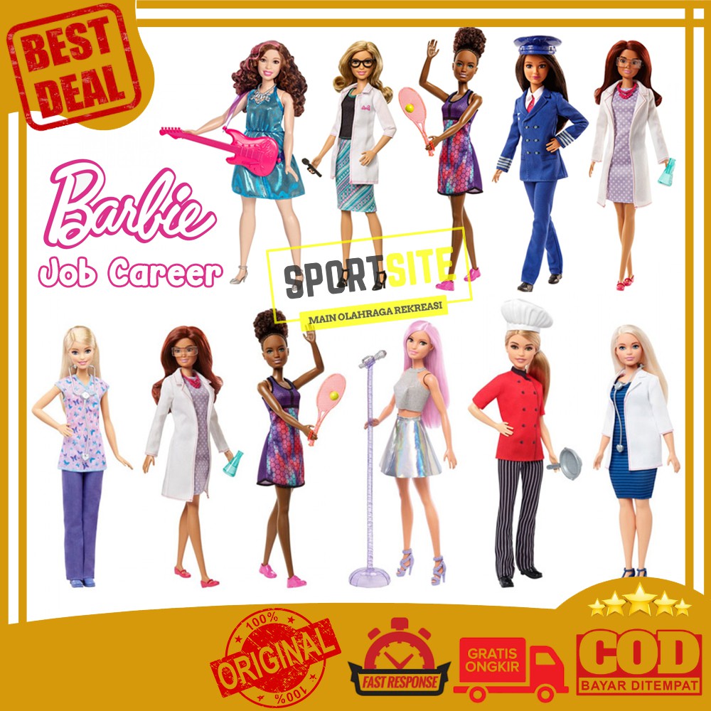 Jual Barbie Jobs Career Doll Original Boneka Profesi Mainan Anak ...