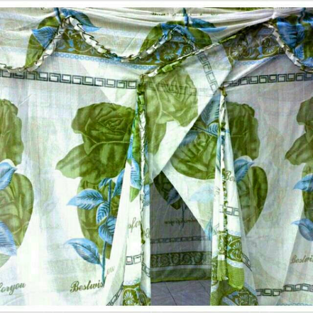 Jual Kelambu kotak motif - kelambu gantung motif - Klambu nyamuk ...