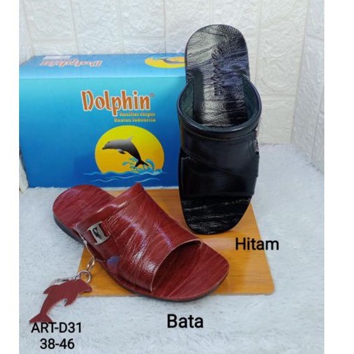 Jual Sandal kulit asli pria DOLPHIN D31 | Shopee Indonesia