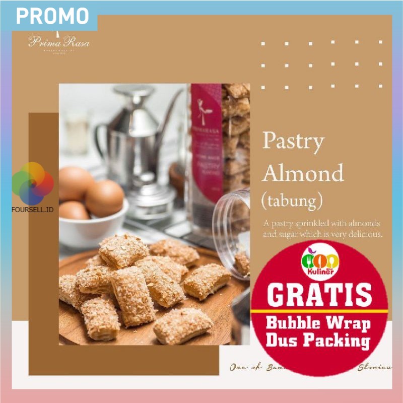 Jual Prima Rasa - Pastry Almond Kemasan Tabung Primarasa Oleh Oleh Kota ...