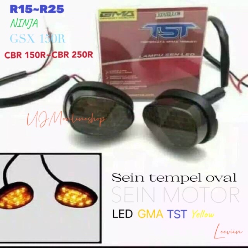 Jual Sein Tempel Lampu Sen Tempel LED Kotak GMA TST Buat R15 V3/Cbr150r/Gsx150/R25/R15 V2 ...