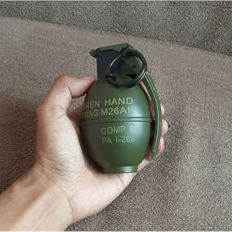 Jual hiasan bentuk bom granat asbak unik hiasan tentara gas gasolin ...