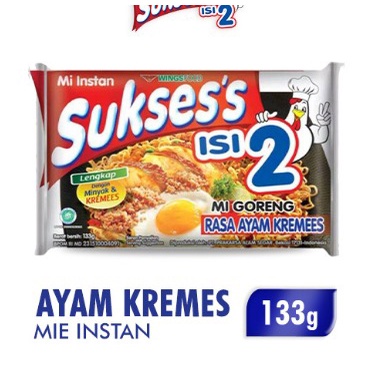 Jual SUKSESS 2 MIE GORENG AYAM KREMES 133G | Shopee Indonesia