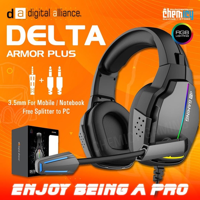 Jual Digital Alliance Delta Armor Plus RGB - Gaming Headset | Shopee ...