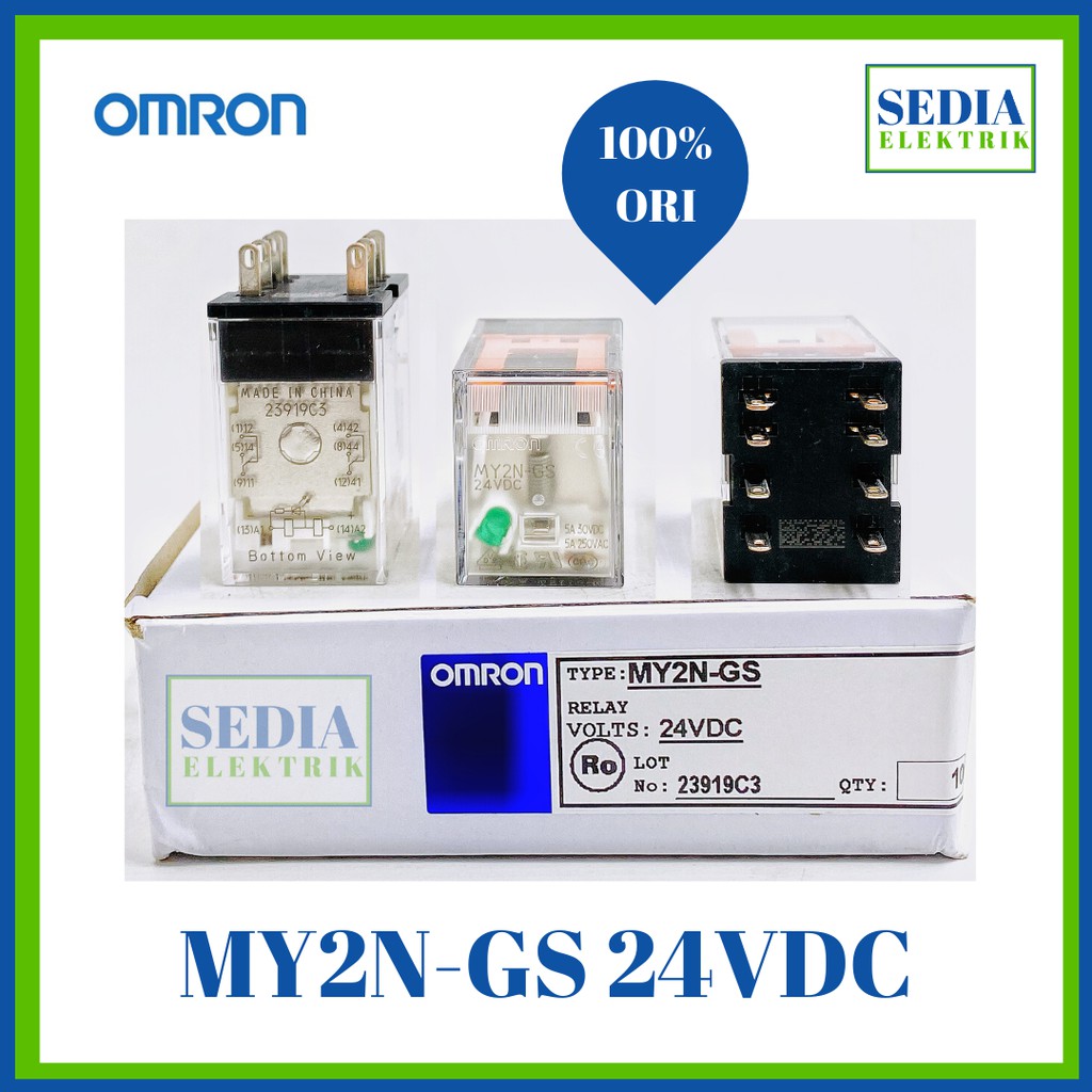 Jual Relay Omron MY2N-GS-24VDC MY2NGS 24VDC | Shopee Indonesia