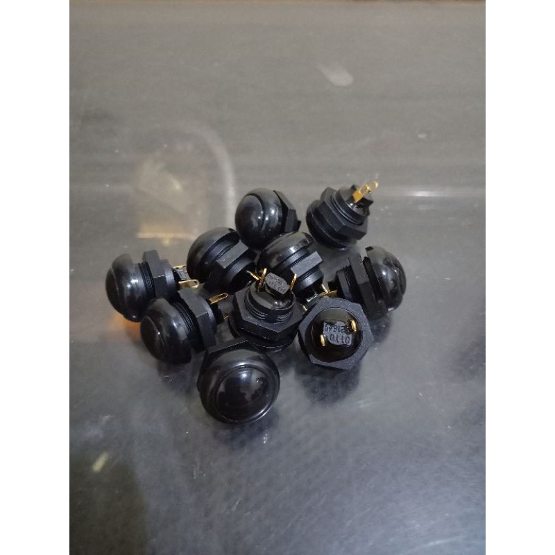 Jual Authentic Otto P9 Clicky Push Button Switch Tombol 12mm Hitam ...