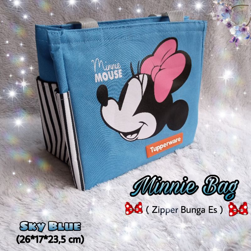 Jual Tas bekal Minnie Mouse ( Zipper bunga Es ) / Minnie Mouse Tas ...