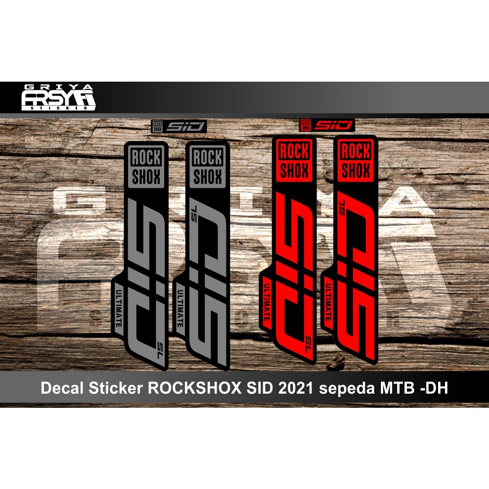Jual Decal Sticker Sepeda Shox 2021 ROCKSHOX SID SL Fork Sticker sepeda ...