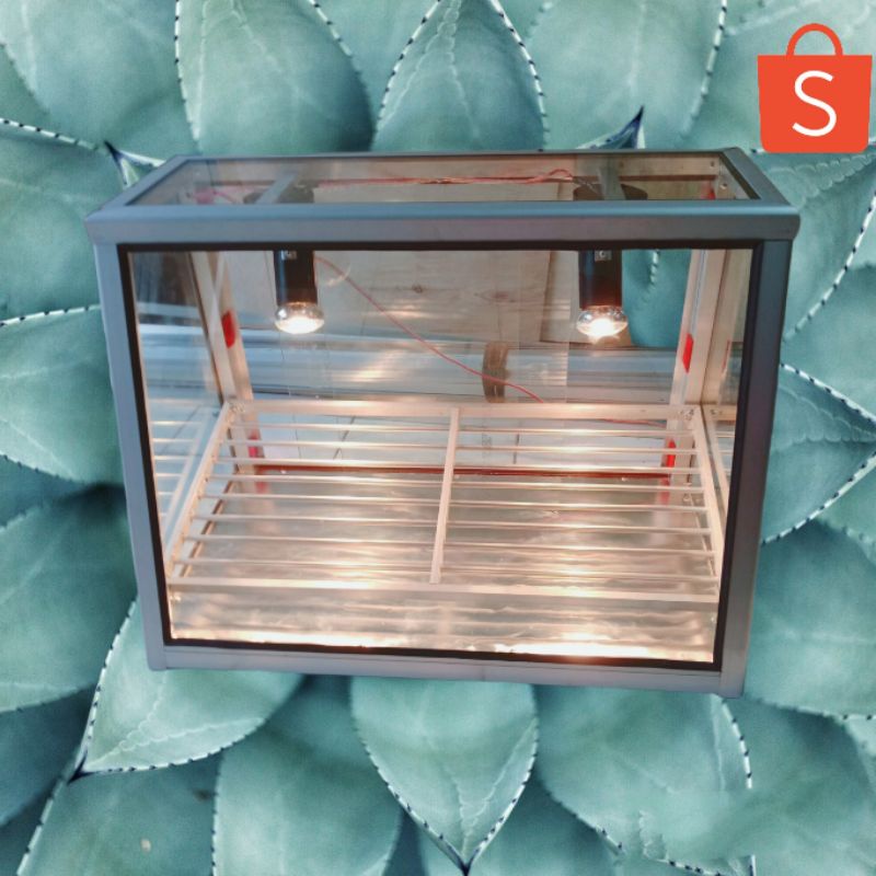 Jual Etalase ayam Fried Chicken 70*40*50 / ayam geprek Etalase miring ...