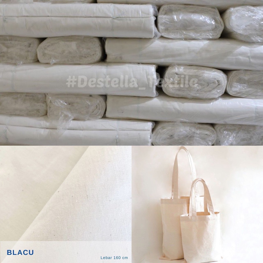 Jual 1 ROLL ( 40 Meter) KAIN BLACU LEBAR 160CM / BAHAN BELACU GULUNGAN ...