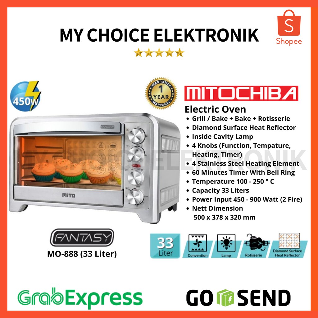 Jual Mito MO-888 Oven Fantasy 2 33LTR / Mito MO888 | Shopee Indonesia