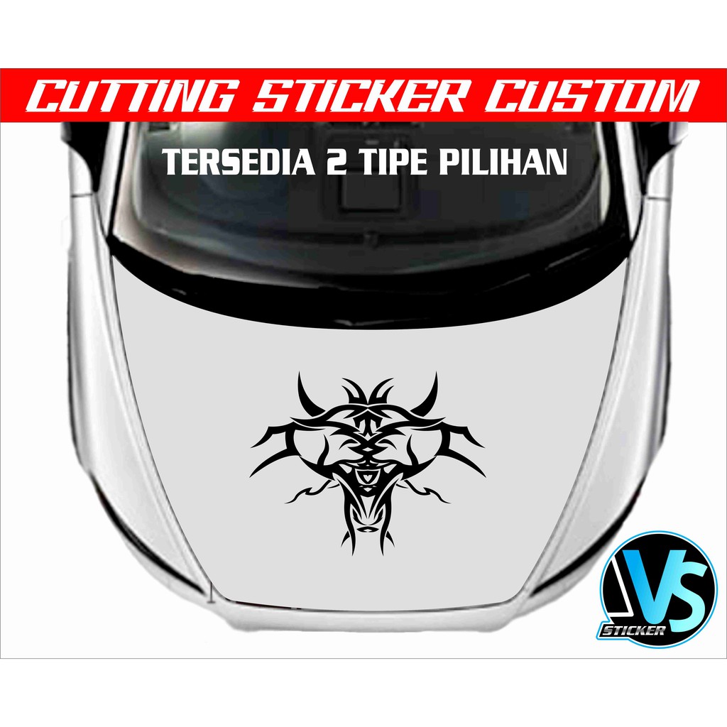 Jual Cutting Sticker Tribal Kap Mesin Mobil All Series | Shopee Indonesia