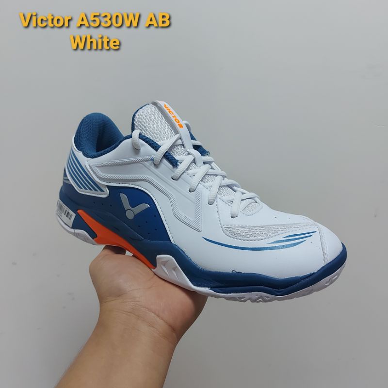 Jual Sepatu badminton victor A530W AB White ( size 40 - 44 ) | Shopee ...