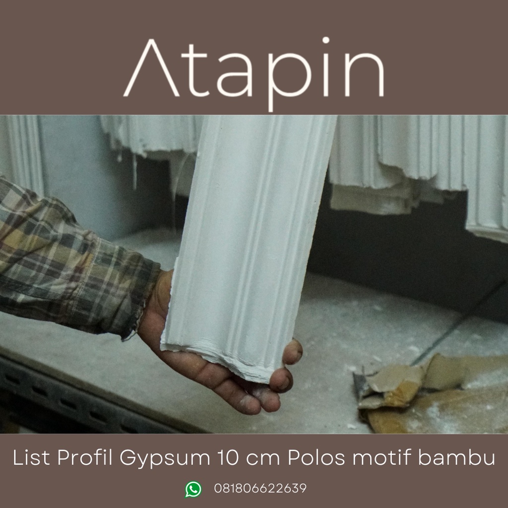 Jual List Profil Gypsum 10 cm Polos motif bambu | Shopee Indonesia