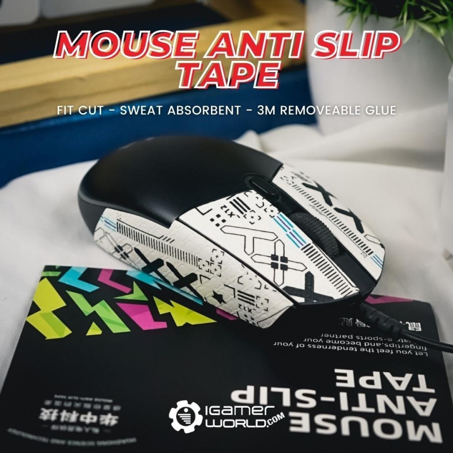 Jual Huazhoung Mouse Anti Slip Tape Grip Sweat Resistant For Logitech ...