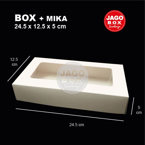 Jual Box Kotak Kue Brownies Cookies - Putih 24,5X12,5X5cm | Shopee ...