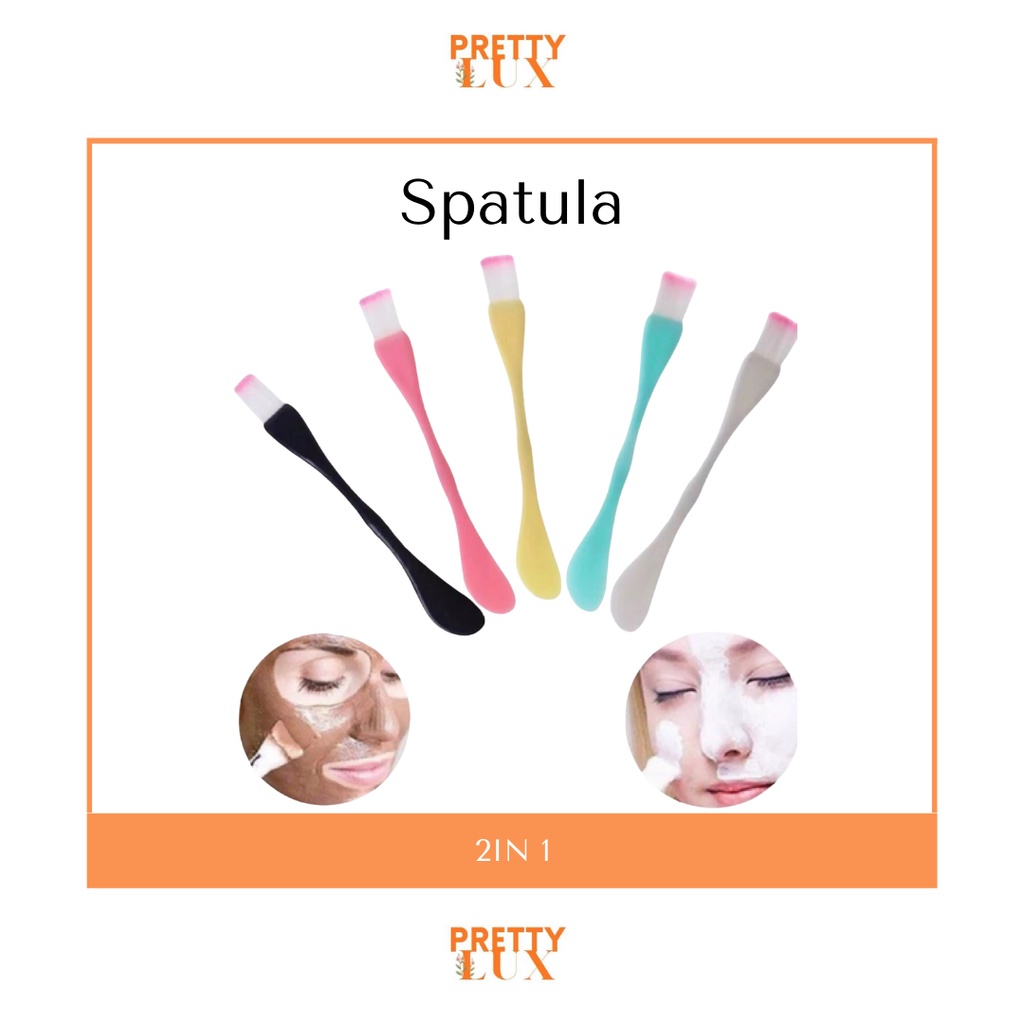 Jual SPATULA & KUAS MASKER 2 In 1 Praktis & Murah (Warna Random ...