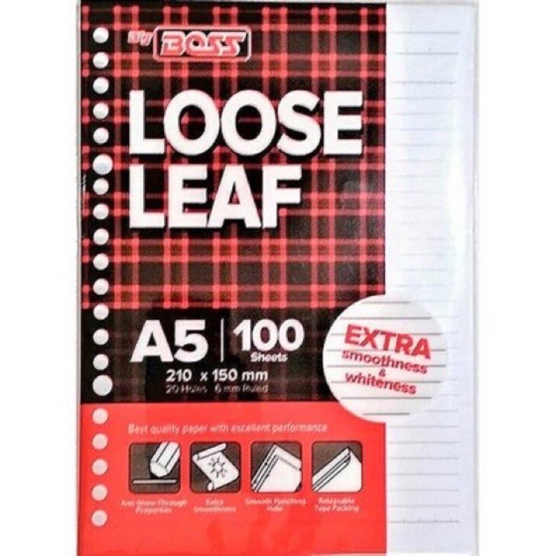 Jual LOOSE LEAF BIG BOSS A5 isi 100 Lembar | Shopee Indonesia