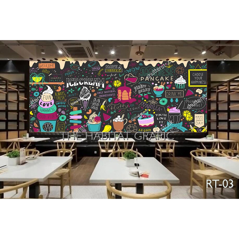 Jual Wallpaper Untuk Restoran, Wallpaper Resto atau Tempat Makan ...