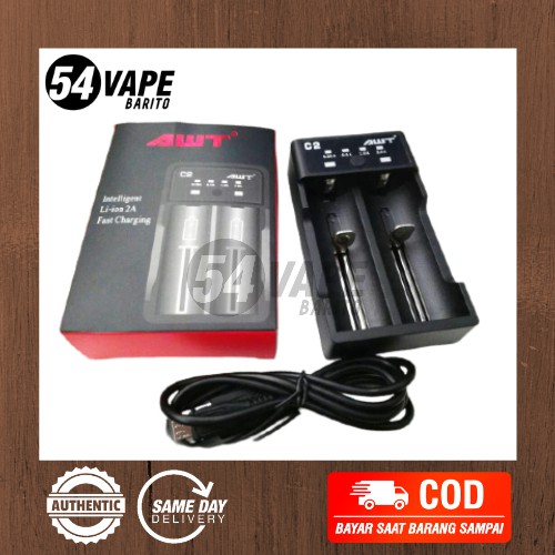 Jual AWT C2 CHARGER 2 SLOT | FAST CHARGING | Shopee Indonesia