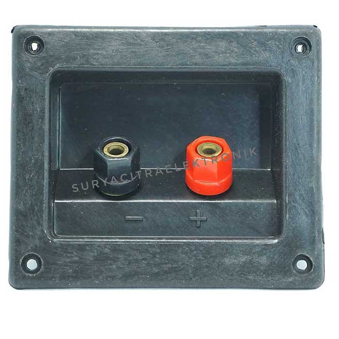 Jual Terminal Kotak Plastik / Terminal Speaker Binding Post Merah Hitam ...
