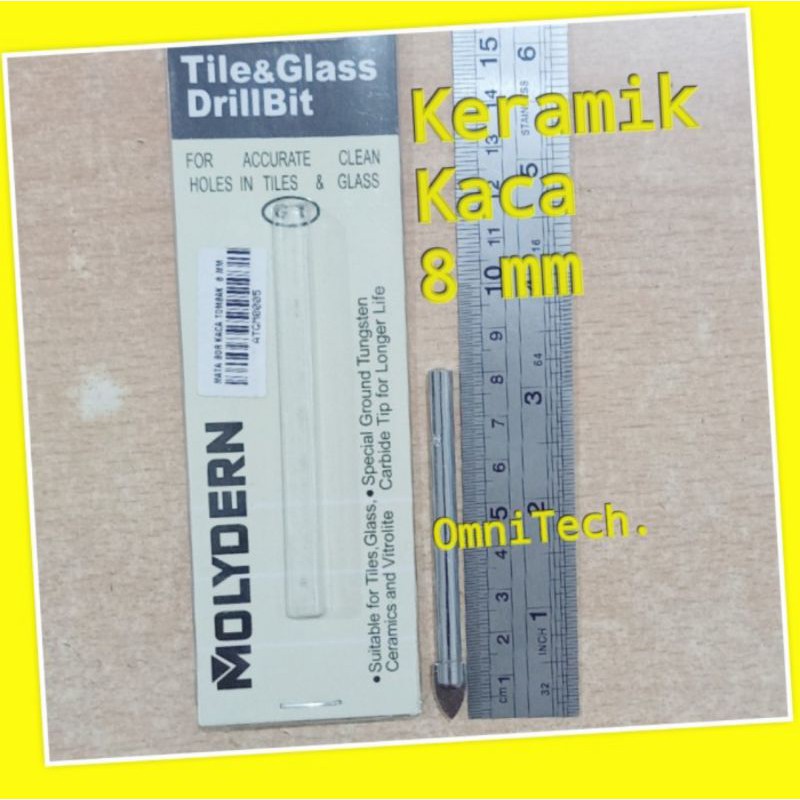 Jual Mata Bor Kaca Keramik Glass Tile Tombak 8mm 8 mm | Shopee Indonesia